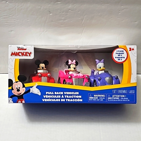 Toys | Disney Junior Mickey Pull Back Vehicle Set Minnie Mouse Mickey ...